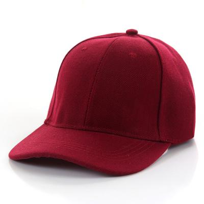China 100% cotton blank baseball cap without logo promotional 6 panel caps and hats men Twill cotton customized design logo for sale
