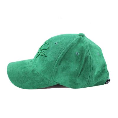 China factory price custom suede baseball cap with embroidery flat logo, 6 panel suede cap  promotional gift manufacturers for sale