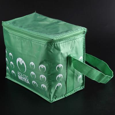 China Eco-friendly 80GSM non-woven value priced insulated 6-pack cooler bag promotional use logo printed bag for sale