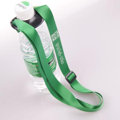 China The sports lanyards for bottled water or bottled drinks come with plastic bottle neck fasteners  Lanyards&Wristbands for sale