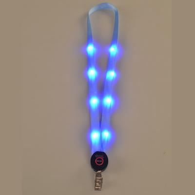 China LED Lanyards business promotion trade show & events use lanyards promotional multi color badge holder logo imprint for sale