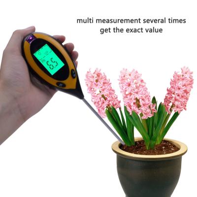 Cina Home Giardino Agriturismo Tester di suolo Sensore di umidità delle piante 4 in 1 Temperatura della luce solare in vendita