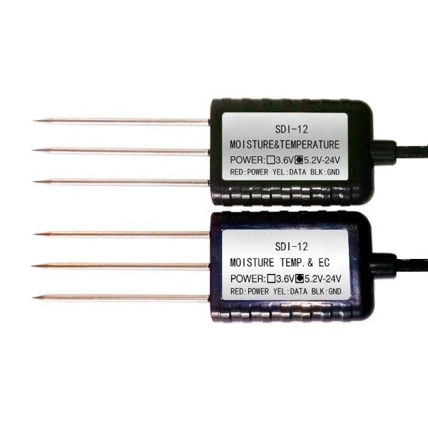 Quality High Accuracy Soil Temperature Humidity Sensor DC12V 24V Output for Salinity for sale