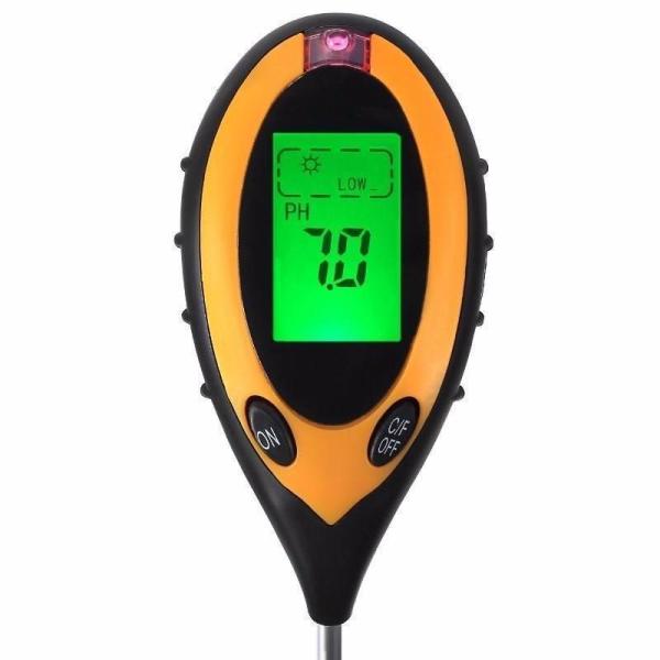 Quality 4-in-1 Sensor Meter for Soil Moisture Temperature PH Sunlight Compact and for sale