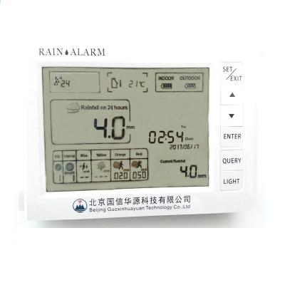 中国 天気ステーションと降雨量測定 3.5kg チッピングバケツ ソーラーパネル電源システム付きの雨計 販売のため