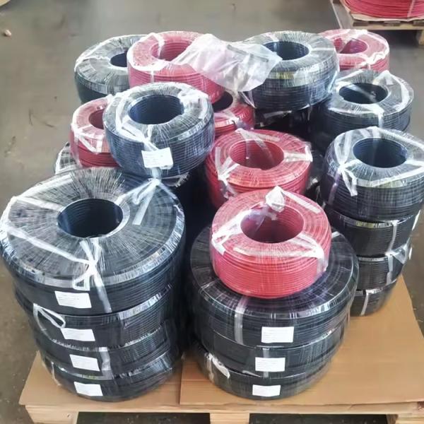 Quality 4mm2 6mm2 PV1-F Solar Cable Weatherproof Solar Panel Connection Cable for sale