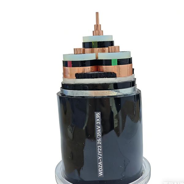 Quality WDZA-YJY23 26kV 35kV 3 X 95mm2 MV Armoured Cable Copper Core XLPE Insulated Steel Tape for sale