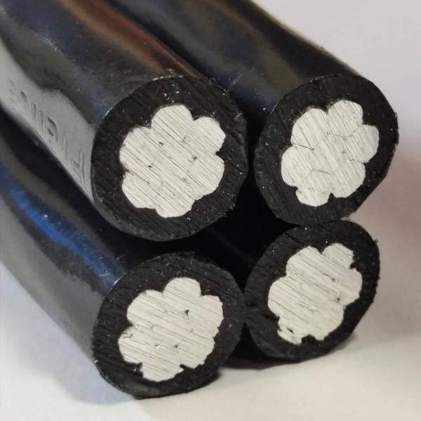 Quality Overhead Insulated 4X16 4X25 4X35 4X50mm2 4 Cores Low Voltage Aerial Bundled ABC Cable for sale
