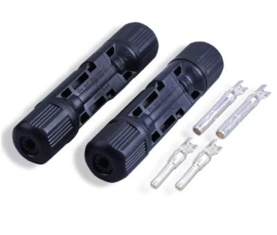 China 1P Adaptor With Copper Contacts IP67 Waterproof DC Connector For PV Cable MC4 Solar Connector for sale