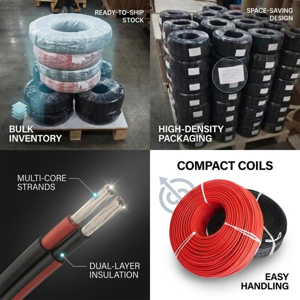 Quality 6mm2 PV1-F H1z2z2-k Solar Cable Tinned Copper XLPO Insulation UV Resistant for Solar DC Systems for sale
