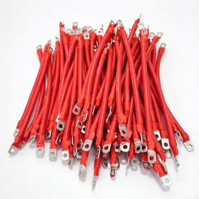 China 1awg 2awg 3awg 4awg 6awg 8awg 10awg Silicone Power Extension Inverter Cable Automotive Battery Cable with Ring Terminal for sale