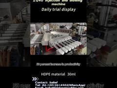 Machine d'injection de bouteilles synchronisée moulage en une étape faible bruit