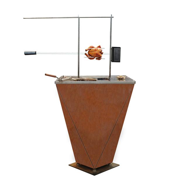 corten steel bbq grill
