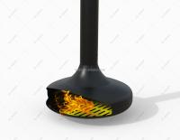 China Suspended Freestanding Wood Burning Fire Pits Hanging for sale