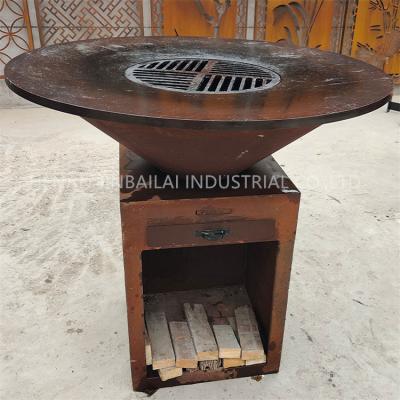 China El OEM oxidó las parrillas de acero de la barbacoa del carbón de leña de la parrilla de la BARBACOA de Brasero Corten en venta