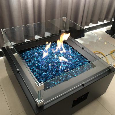 China Outdoor Corten Steel Firepit Propane Fire Pit Set Burner Natrual Gas Firepit for sale