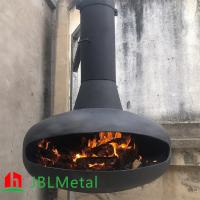 China Hanging Ceiling Suspended Fireplace Wall Mount Metal Fireplace for sale