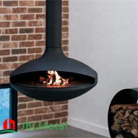 China Hanging Ceiling Suspended Fireplace Wall Mount Metal Fireplace for sale