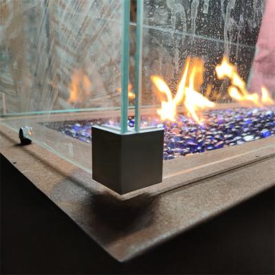 China Corten Steel Bbq Fire Pit Wood Storage Corten Smokeless Firepit for sale