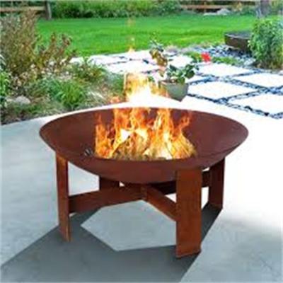 Cina Modern Outdoor Indoor Garden Corten Steel Bbq Firepit Customized in vendita