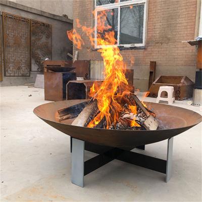Cina Modern Outdoor Indoor Garden Corten Steel Bbq Firepit Customized in vendita