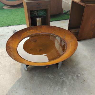 Cina Modern Outdoor Indoor Garden Corten Steel Bbq Firepit Customized in vendita