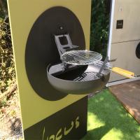 China Customized Folding BBQ Brazier Fire Pit Corten Steel for sale