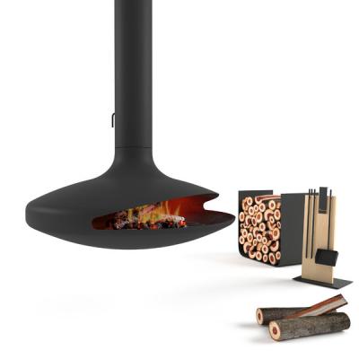 durable Modern Suspended Wood Burner Hanging Woodburner 800mm Diameter