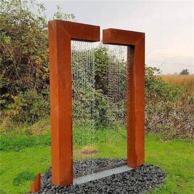 Cina Caratteristica d'acciaio 1200*400*1200mm dell'acqua di Corten degli ornamenti moderni in vendita