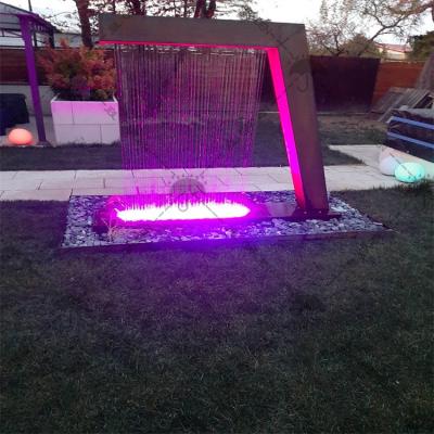 중국 Rusty Waterfall Corten Steel Water Feature 1800mm*1800mm Anti Wear 판매용
