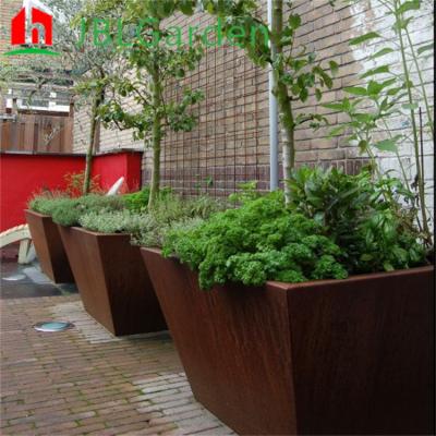 Κίνα Εξωτερικός Κήπος Κηπουρική Κούπα Custom Corten Steel Planters 1500*500*600mm Υψηλή αντοχή προς πώληση