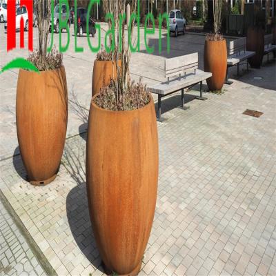 Κίνα Εξωτερικός Κήπος Κηπουρική Κούπα Custom Corten Steel Planters 1500*500*600mm Υψηλή αντοχή προς πώληση
