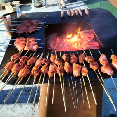 China 850mm Diameter Corten Steel Fireplace Grill Smoker Bbq Grill INTERTEK Certified for sale