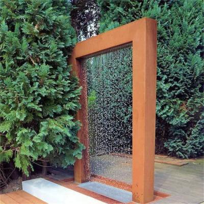 중국 Rusty Waterfall Corten Steel Water Feature 1800mm*1800mm Anti Wear 판매용