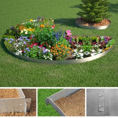 China 1000mm long Corten Steel Lawn Edging  Rust Like Rusted Metal Garden Edging for sale