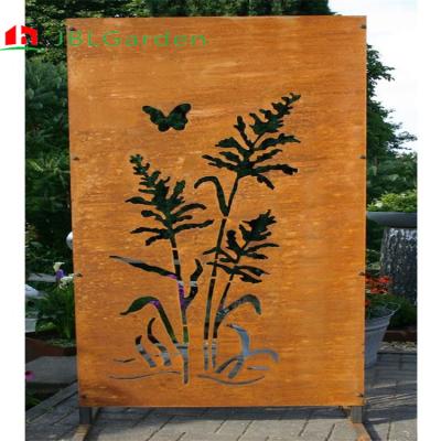 Cina Customizable Metal Decorative Panels Corten Steel Privacy Screens Weather Proof in vendita