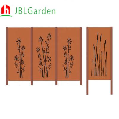 Cina Customizable Metal Decorative Panels Corten Steel Privacy Screens Weather Proof in vendita