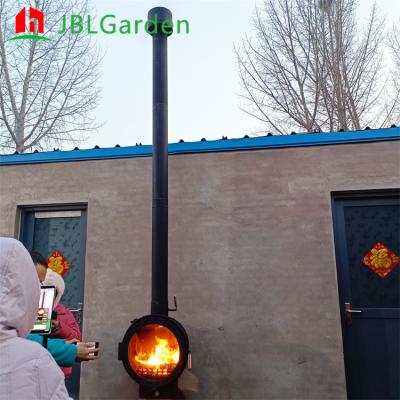Chimenea buning de madera suspendida interior y bio chimenea de la ejecución del etanol