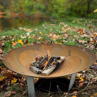 Cina Accensione manuale Rustico Red Steel Fire Pits Metal Steel Fire Bowl Outdoor in vendita