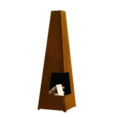 Cina Obelisco d'acciaio d'azione corrosiva degli elementi d'acciaio all'aperto del fuoco di Corten della ruggine d'acciaio del giardino di Corten in vendita