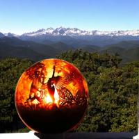 China Outdoor Fire Pit Sphere Steel Fire Pit 6mm Thickness Customized for sale