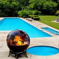 China Outdoor Fire Pit Sphere Steel Fire Pit 6mm Thickness Customized for sale