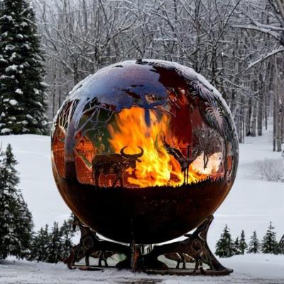 Cina Pozzi rustici del fuoco rosso dell'accensione manuale d'acciaio o pozzi su misura del fuoco in vendita
