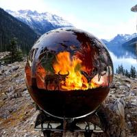China Steel Manual Ignition Rustic Red Fire Pits Or Customized Fire Pits for sale