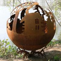 China Steel Manual Ignition Fireplace Pit 6mm Or Customized Thickness for sale