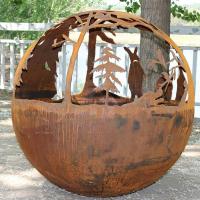 China Steel Manual Ignition Fireplace Pit 6mm Or Customized Thickness for sale