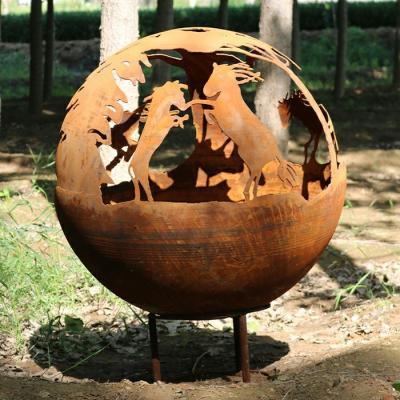 中国 100cmは鋼鉄火ピットの無作法な赤を風化させることをカスタマイズした 販売のため