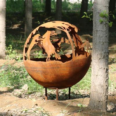 맞춤형 수동 발화 강철 화재 덩어리 3mm 두께 목재/가스 연료 유형