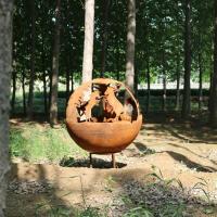 China 6mm Thickness Large Corten Fire Pit Customizable for sale