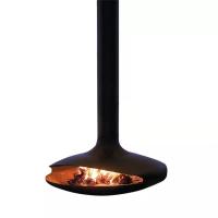 China Efficient Log Burner Round Suspended Fireplace From Ceiling Heavy Duty Construction for sale